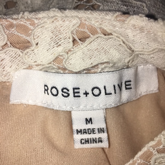 Rose & Olive | Tops | Rose Olive Lace Top High Neck Sleeveless | Poshmark